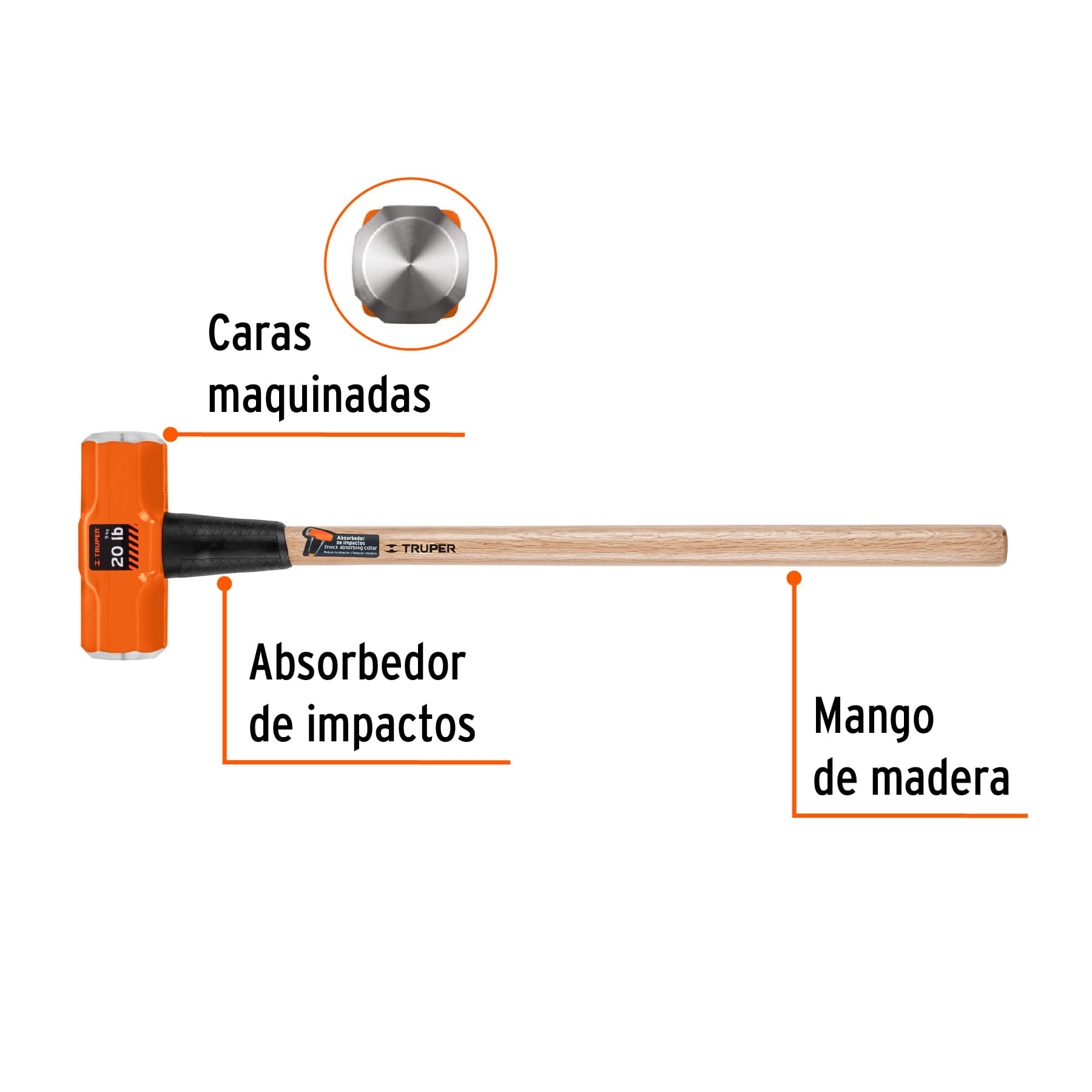 COMBA NARANJA 20 LB – JUVISA FERRETERO SAC