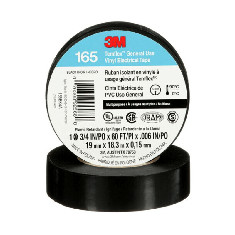 CINTA AISLANTE TEMPLEX 165 19MM X 18M NEGRA – JUVISA FERRETERO SAC