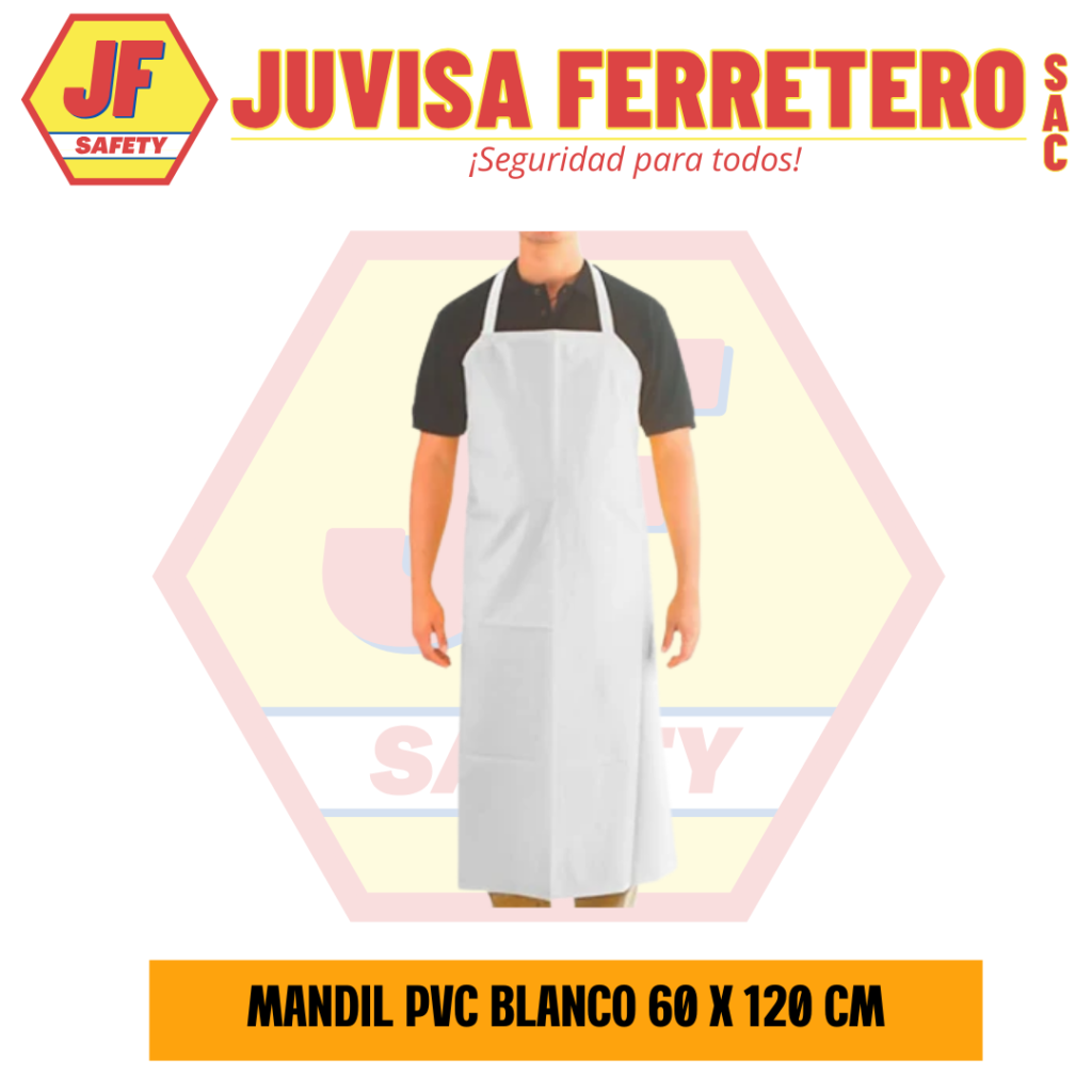 MANDIL PVC BLANCO – JUVISA FERRETERO SAC